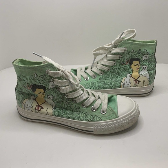 Ripndip | Shoes | Ripndip Frida Kahlo Shoes Green Womens 6 Rare Htf ...